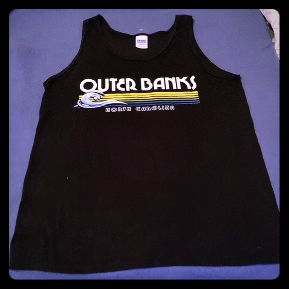 Shirts | Outer Banks Black Tank Top New | Poshmark